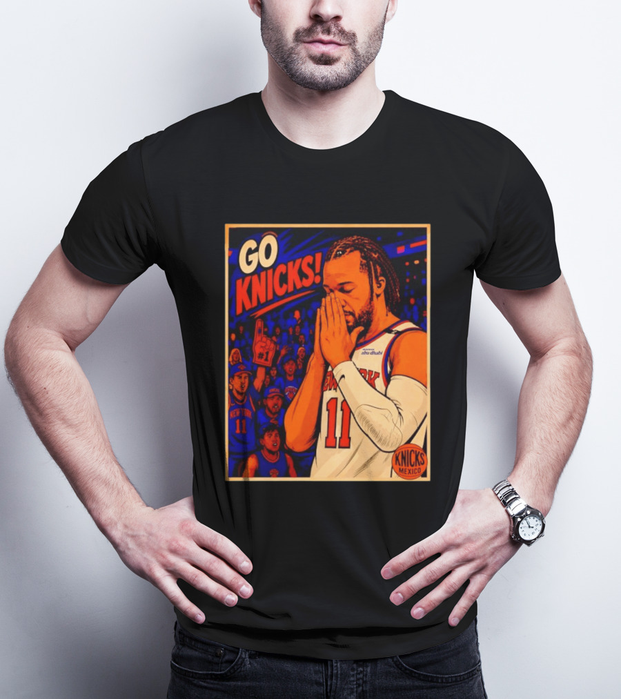 GO KNICKS Jalen Brunson New York Knicks 11 Mexico T-Shirt