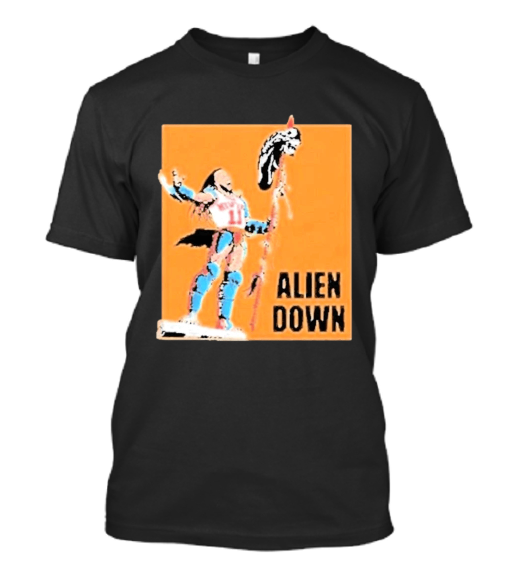 Jalen Brunson Knicks 11 Alien Down Spurs Wemby T-Shirt