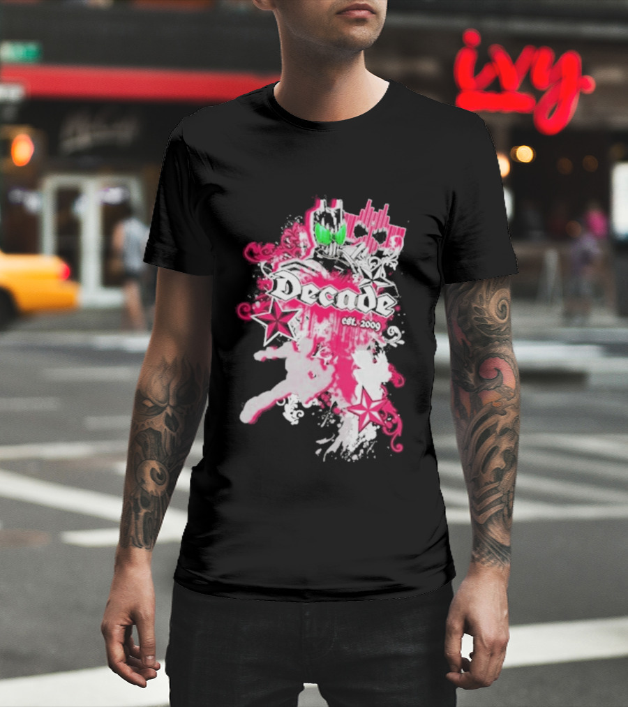 Kamen Rider Decade Est 2009 Heroic Starburst Adventure T-Shirt
