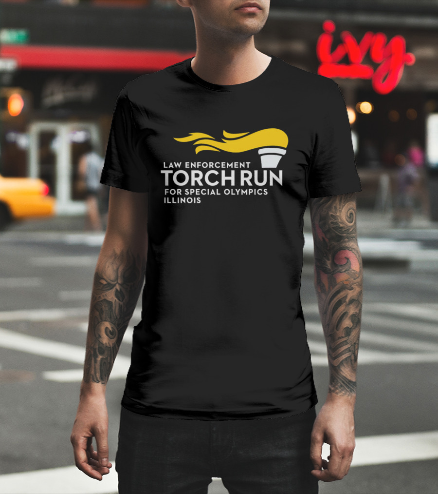 Law Enforcement Torch Run Special Olympics Illinois T-Shirt