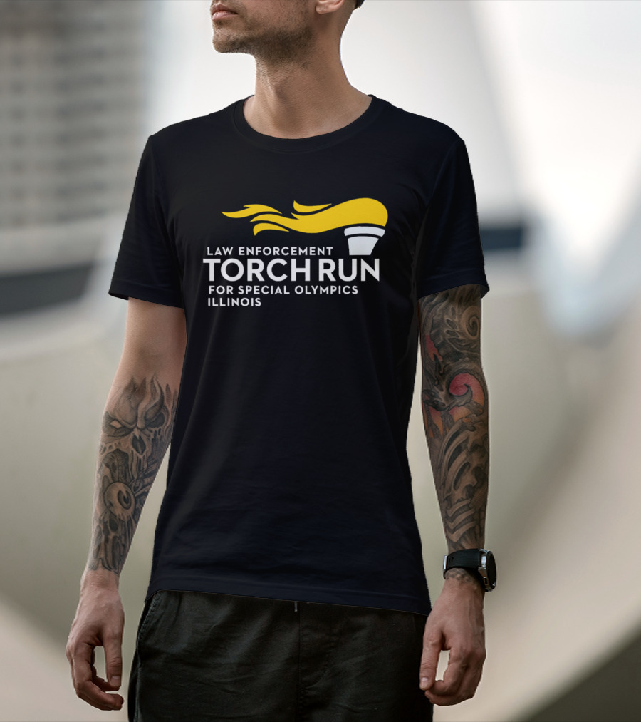 Law Enforcement Torch Run Special Olympics Illinois T-Shirt