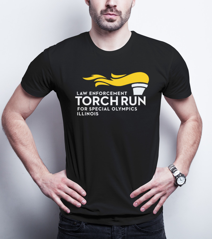 Law Enforcement Torch Run Special Olympics Illinois T-Shirt