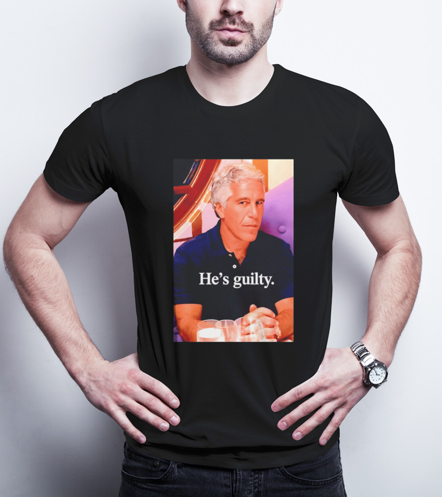 Lil Pump Epstein He's Guilty Controversial Meme T-Shirt
