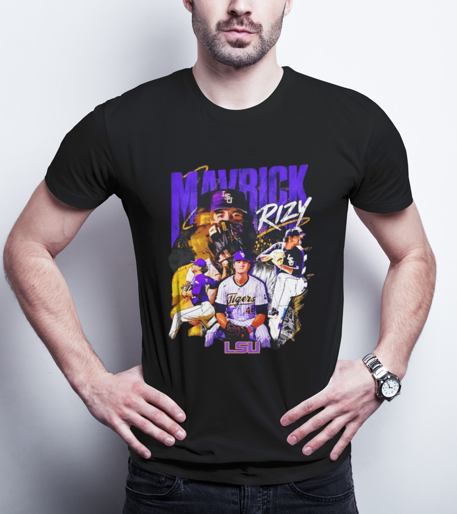 LSU Tigers Mavrick Rizy Baseball Collection T-Shirt