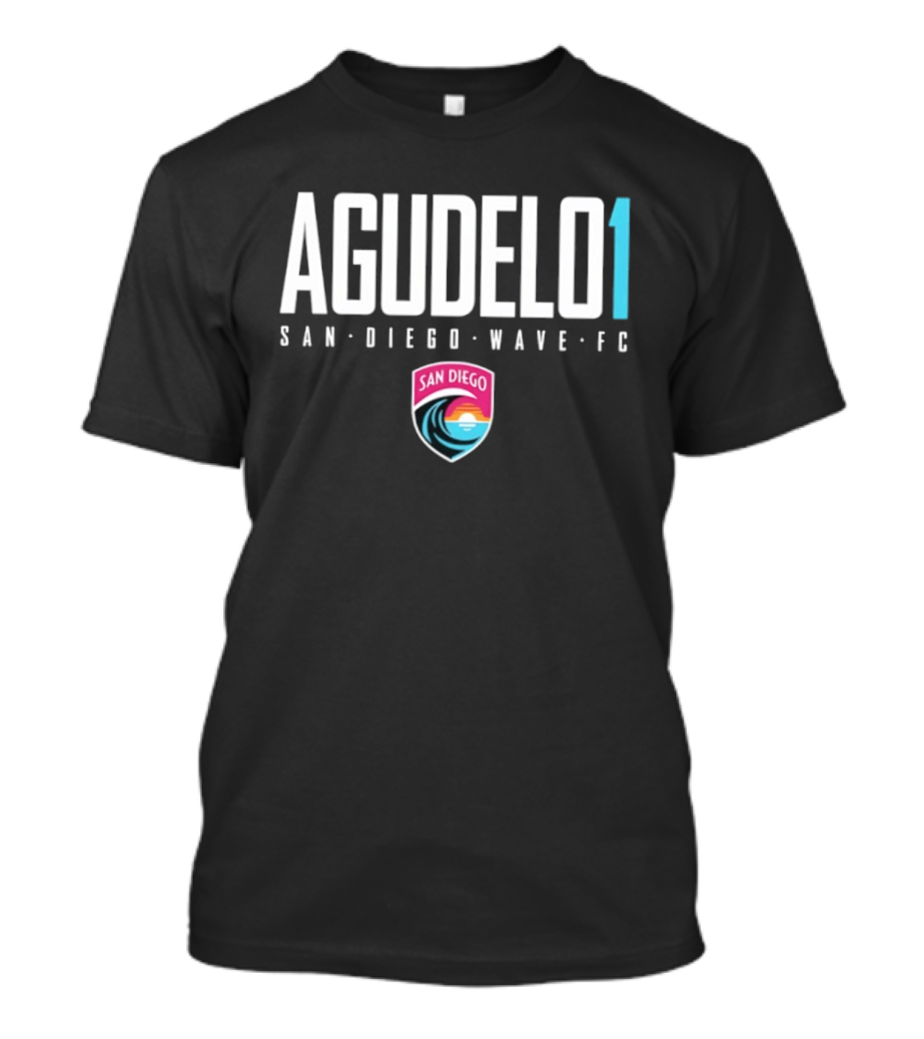 San Diego Wave FC Agudelo 1 Elite Player Name And Number T-Shirt
