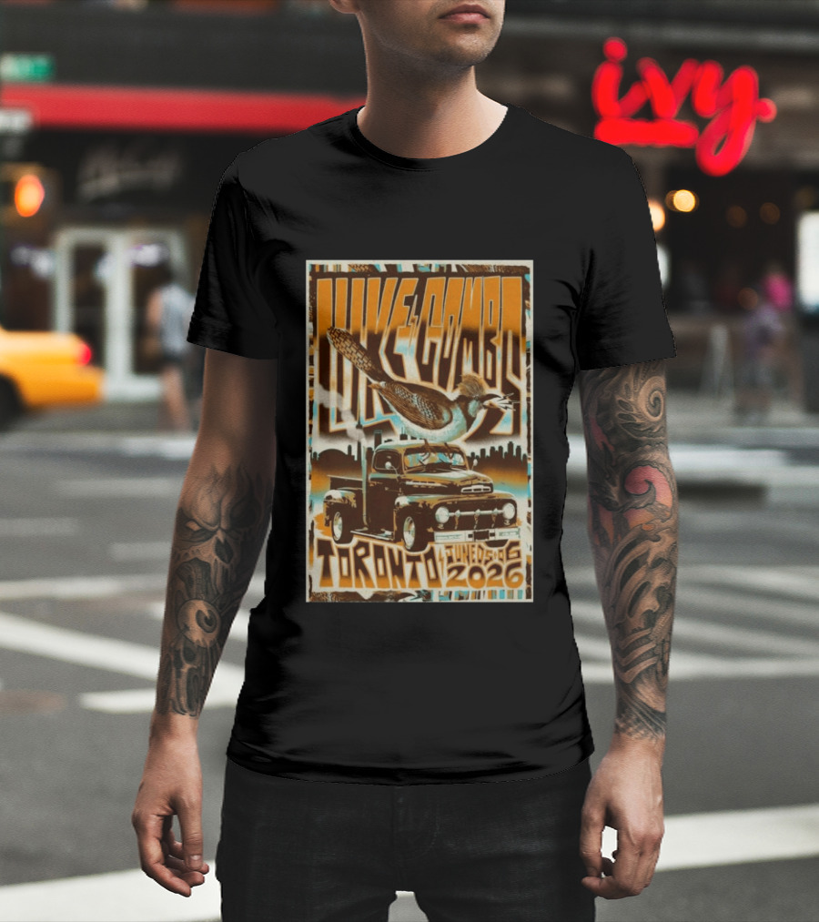 Luke Combs 2026 Tour Toronto June 5 6 Truck And Bird Skyline T-Shirt