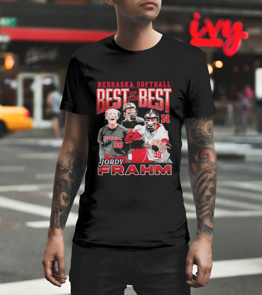 Nebraska Softball Best Of The Best Jordy Frahm 98 T-Shirt