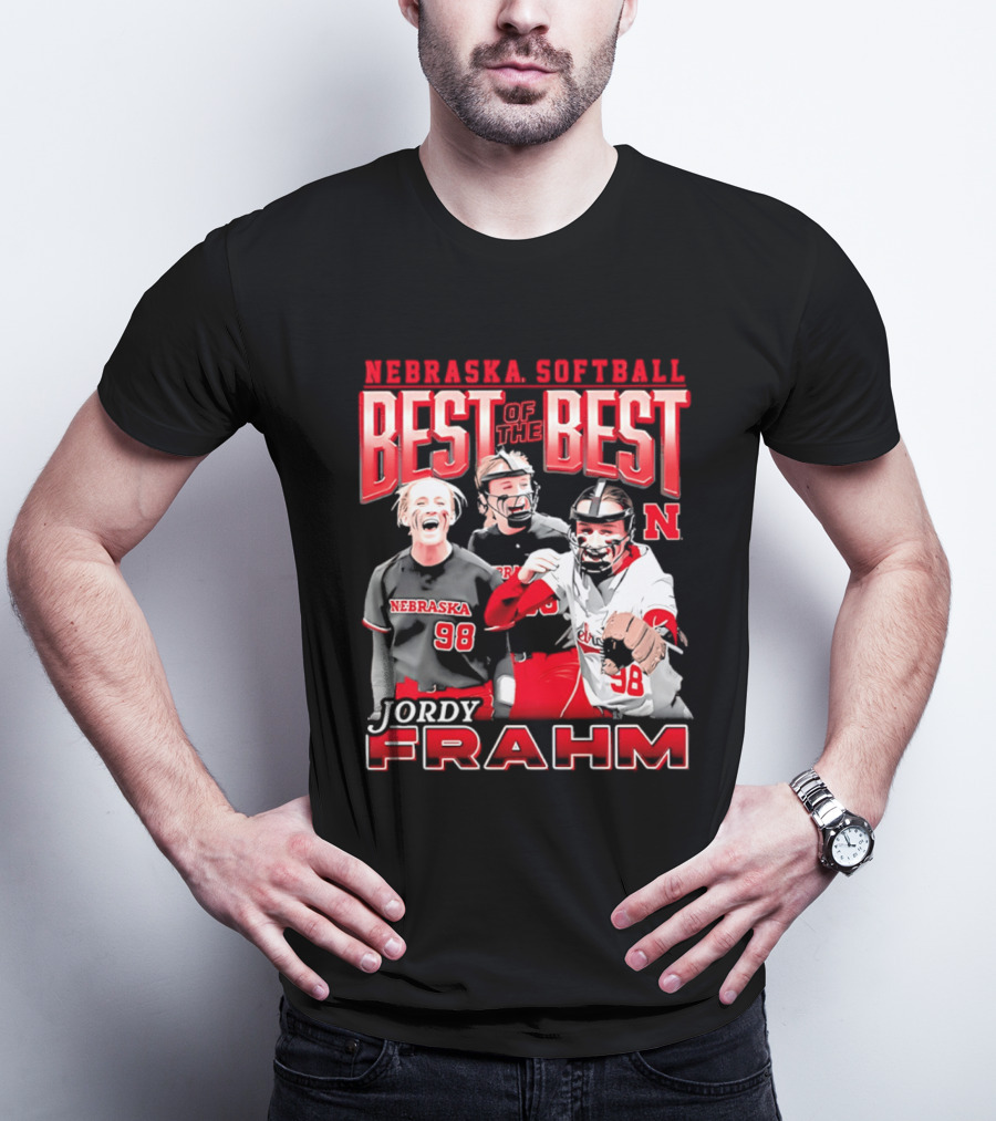 Nebraska Softball Best Of The Best Jordy Frahm 98 T-Shirt