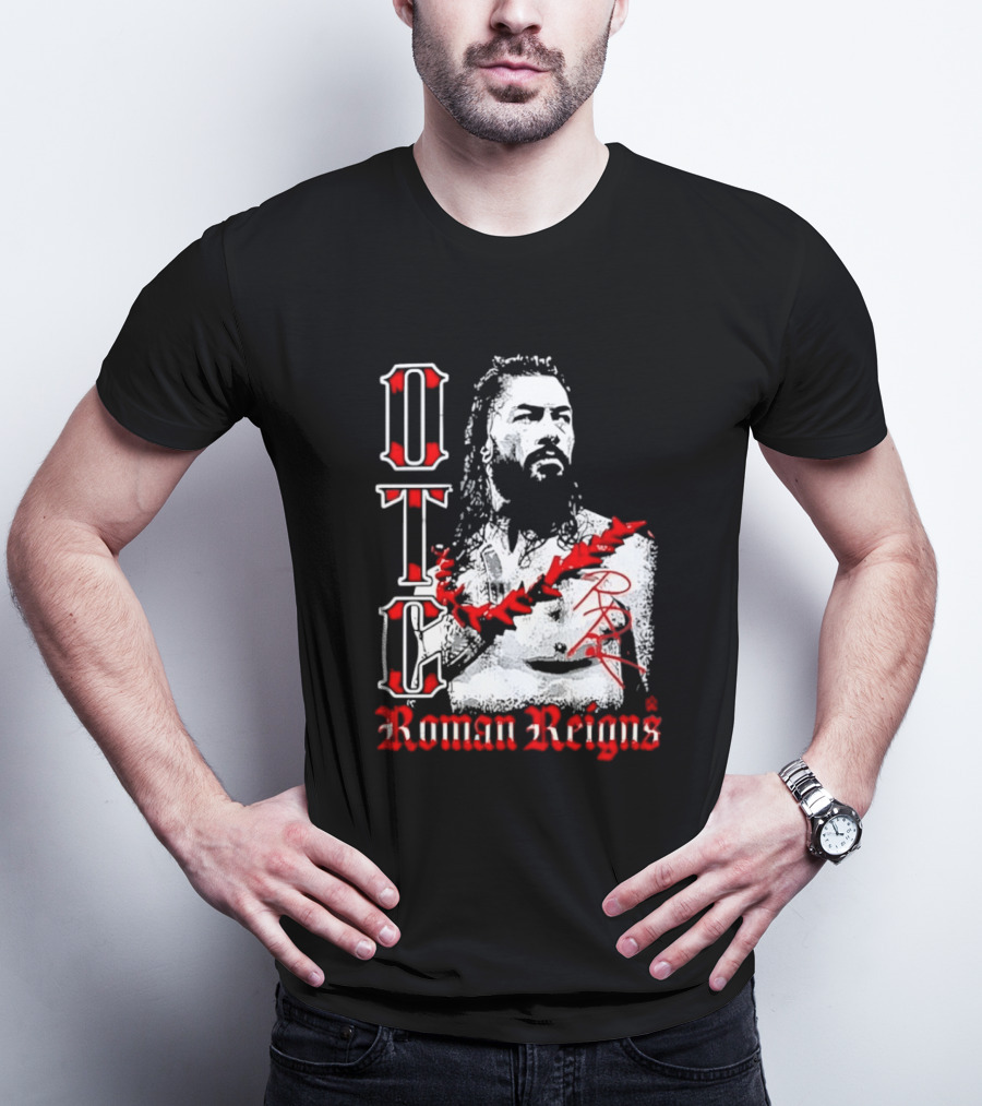 OTC Roman Reigns Wrestling Iconic Athlete T-Shirt