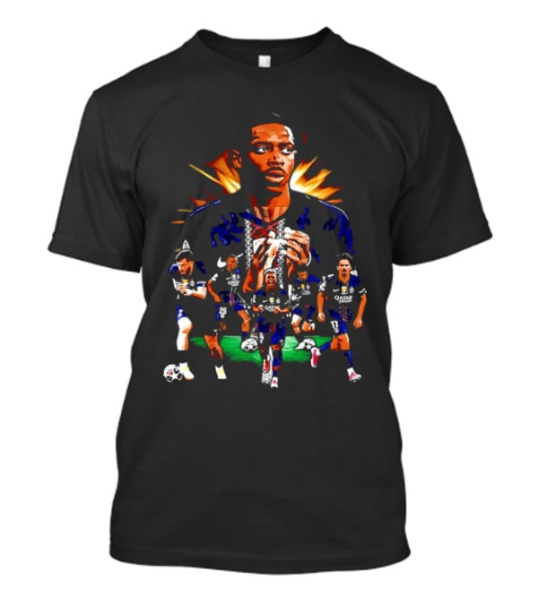 Paris Saint Germain Soccer Team Football Players T-Shirt