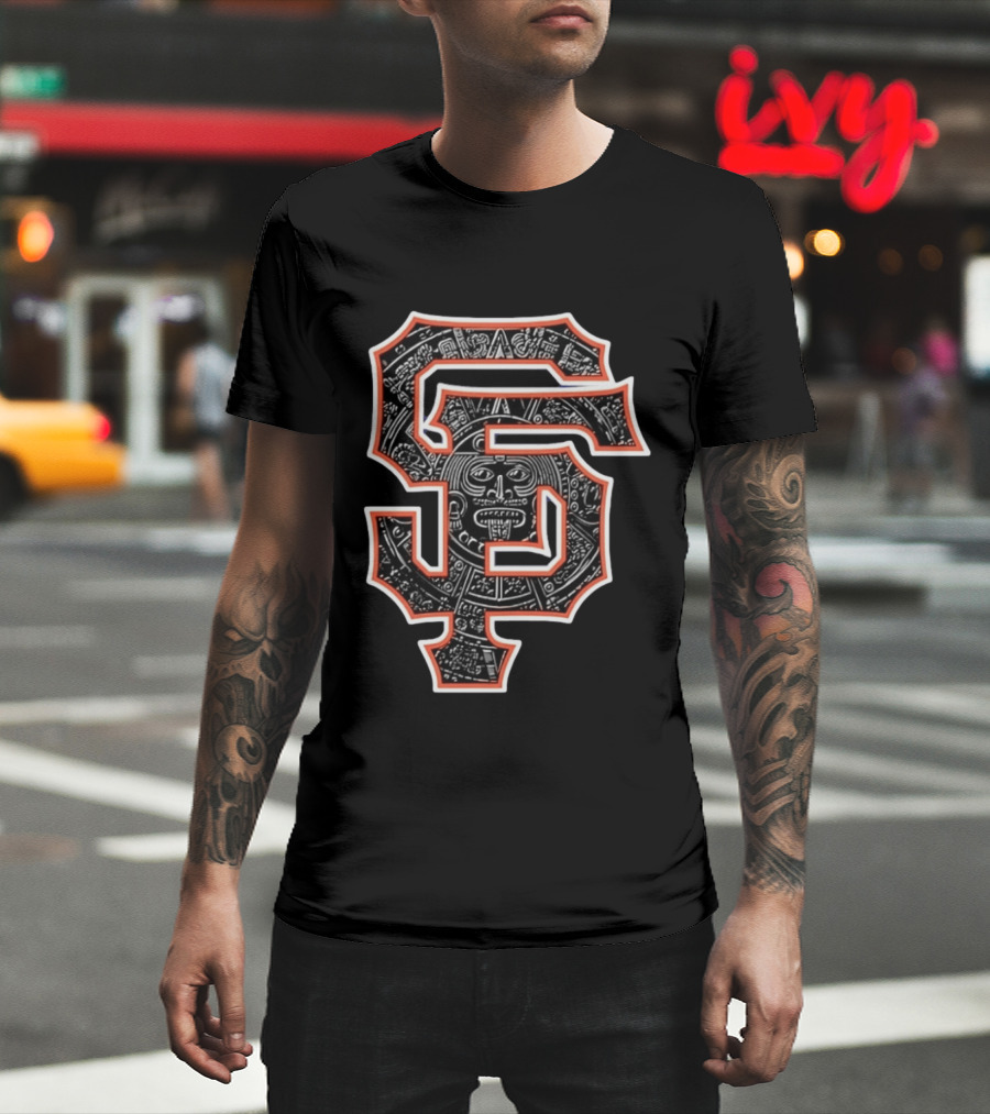 San Francisco SF Aztec Calendar T-Shirt