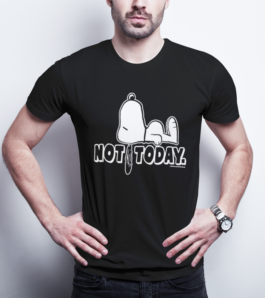 Snoopy Not Today Relaxed Mood Peanuts T-Shirt