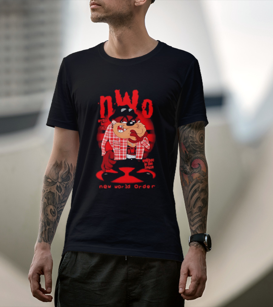 NWo Wolfpac Taz Tasmanian Devil New World Order Arriba La Raza T-Shirt