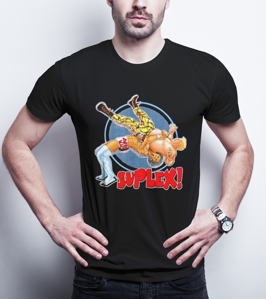 Afro Kid Wrestling Suplex Move T-Shirt