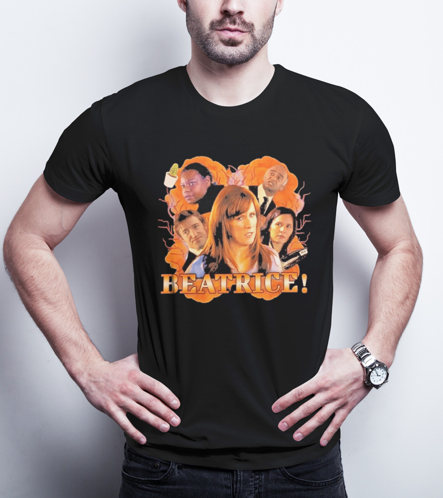 Doctor Who Beatrice Characters With Orange T-Shirt