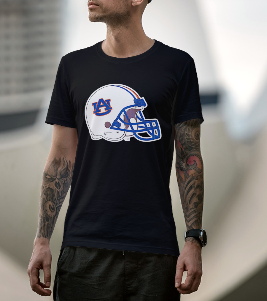 Auburn Tigers Football Helmet AU T-Shirt