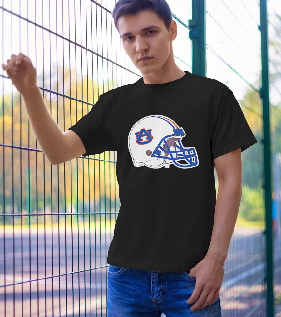 Auburn Tigers Football Helmet AU T-Shirt