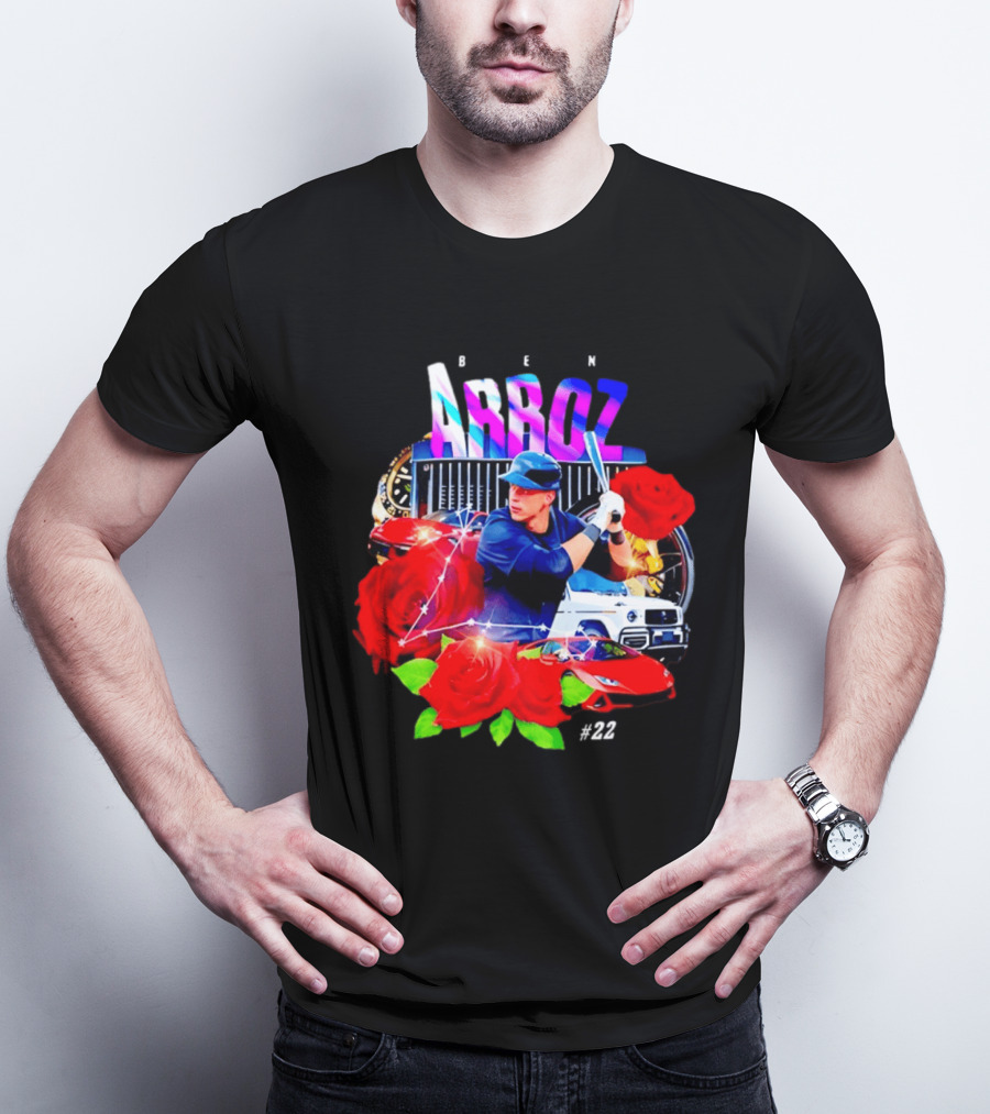Ben Arroz New York Yankees Aaron Judge MLB 22 Luxury Sports Supercar Rose T-Shirt