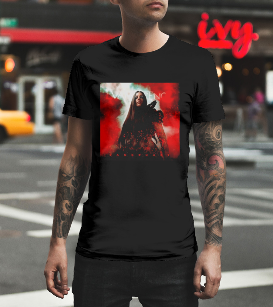 Evanescence Sanctuary Red Atmospheric Album Cover T-Shirt