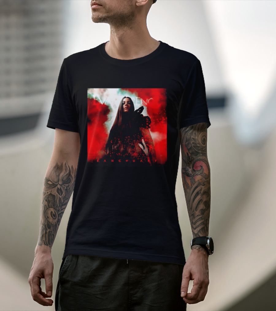 Evanescence Sanctuary Red Atmospheric Album Cover T-Shirt