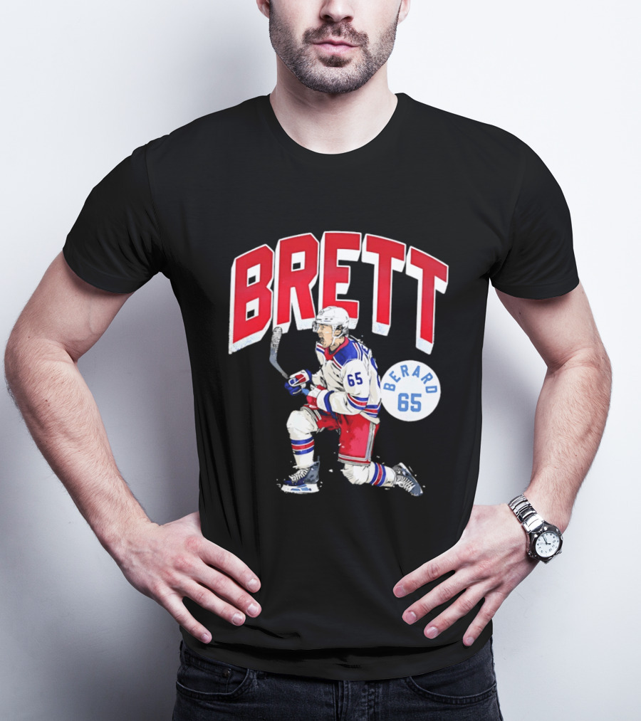 Brett Berard 65 New York Rangers Hockey T-Shirt