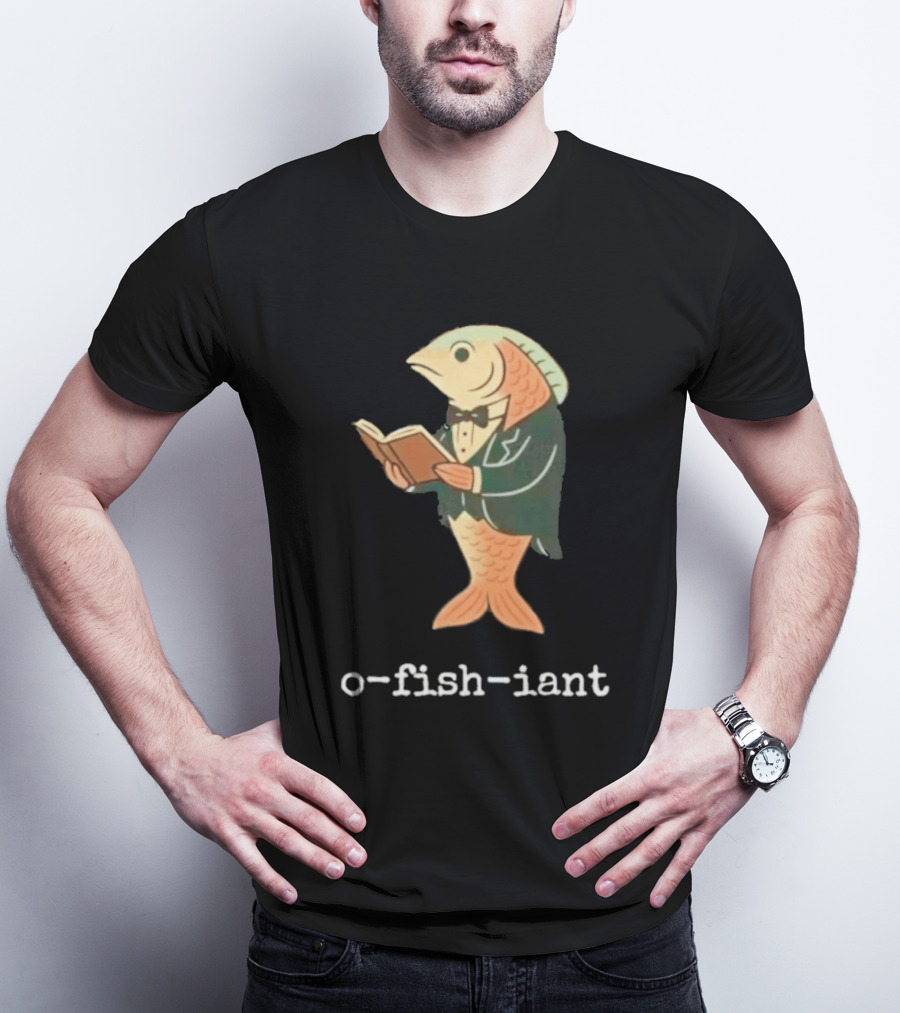 O Fish Iant Reading Fish In Tuxedo Nature Humor T-Shirt