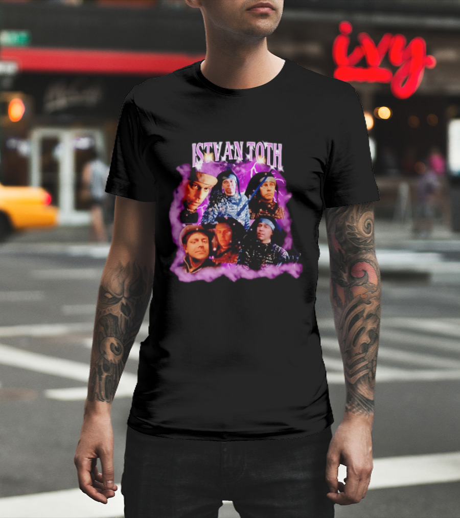ISTVAN TOTH Lightning Expressions And Artistic Mood Collage T-Shirt