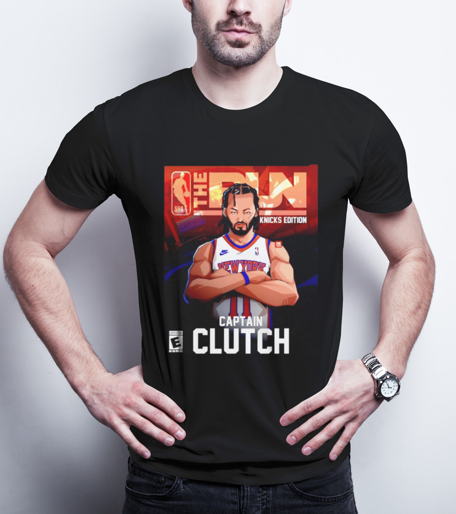 Jalen Brunson New York Knicks Edition The Run Captain Clutch NBA T-Shirt