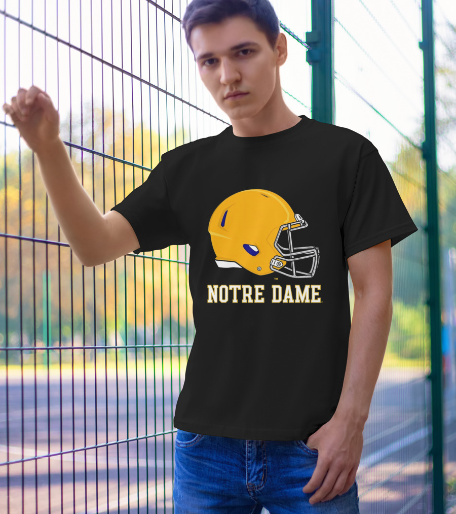 Notre Dame Fighting Irish Football Helmet T-Shirt