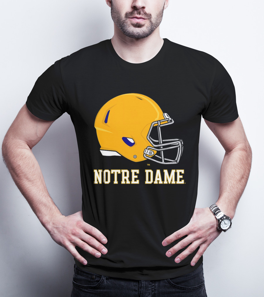 Notre Dame Fighting Irish Football Helmet T-Shirt