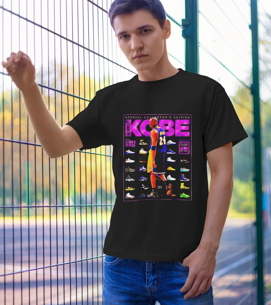 Kobe Bryant SLAM Special Collector's Edition The Kicks Issue Los Angeles Lakers 24 T-Shirt