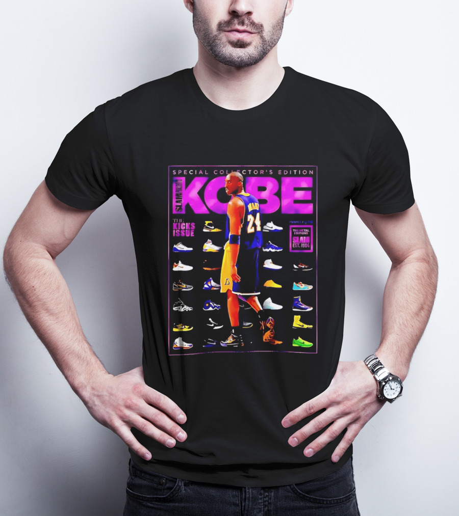 Kobe Bryant SLAM Special Collector's Edition The Kicks Issue Los Angeles Lakers 24 T-Shirt