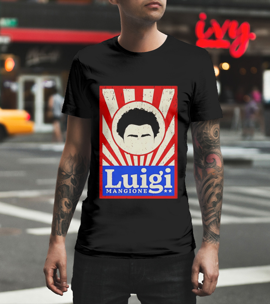 Luigi Mangione Red White Blue Campaign T-Shirt