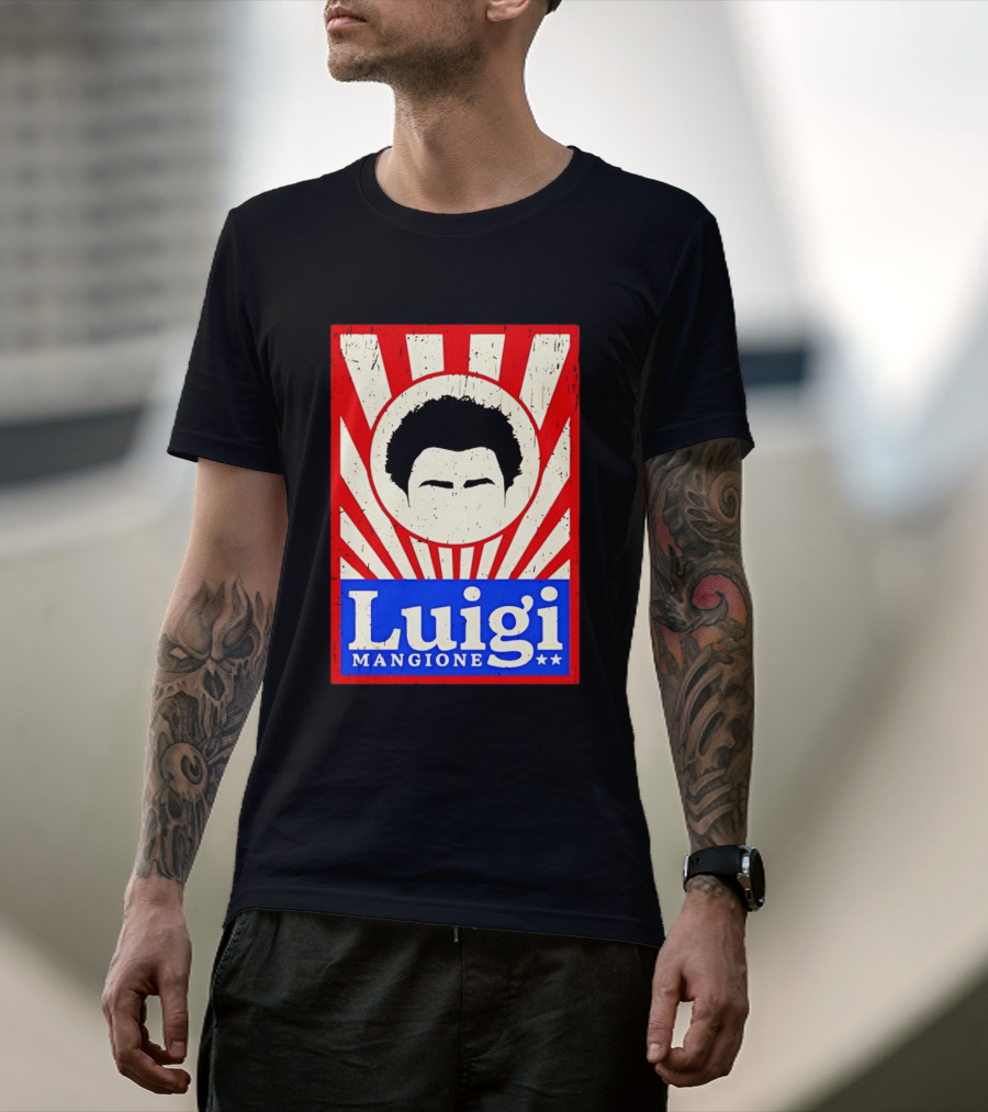 Luigi Mangione Red White Blue Campaign T-Shirt