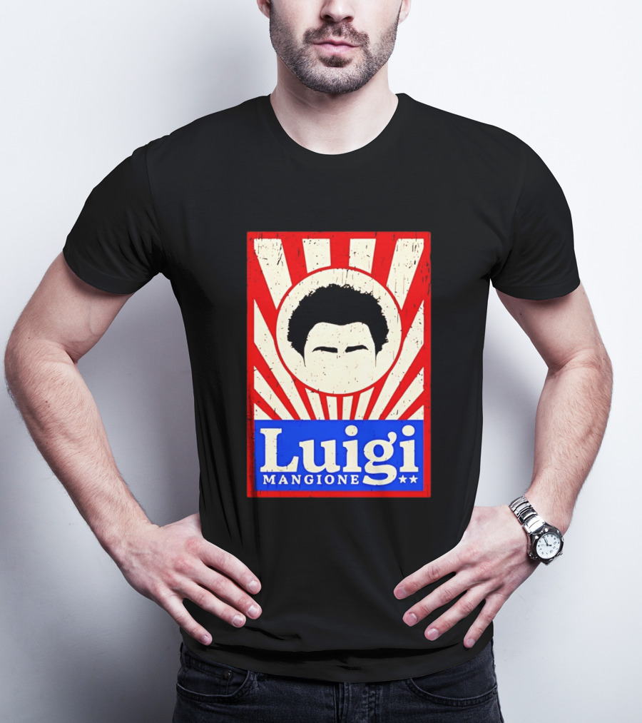 Luigi Mangione Red White Blue Campaign T-Shirt