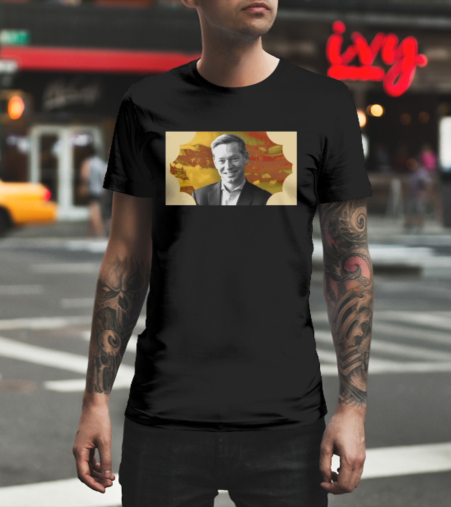 McDonald's CEO Chris Kempczinski Portrait Golden Arch T-Shirt