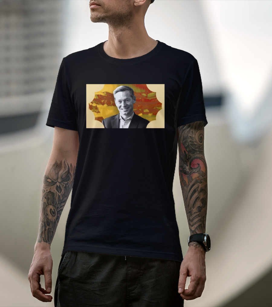 McDonald's CEO Chris Kempczinski Portrait Golden Arch T-Shirt