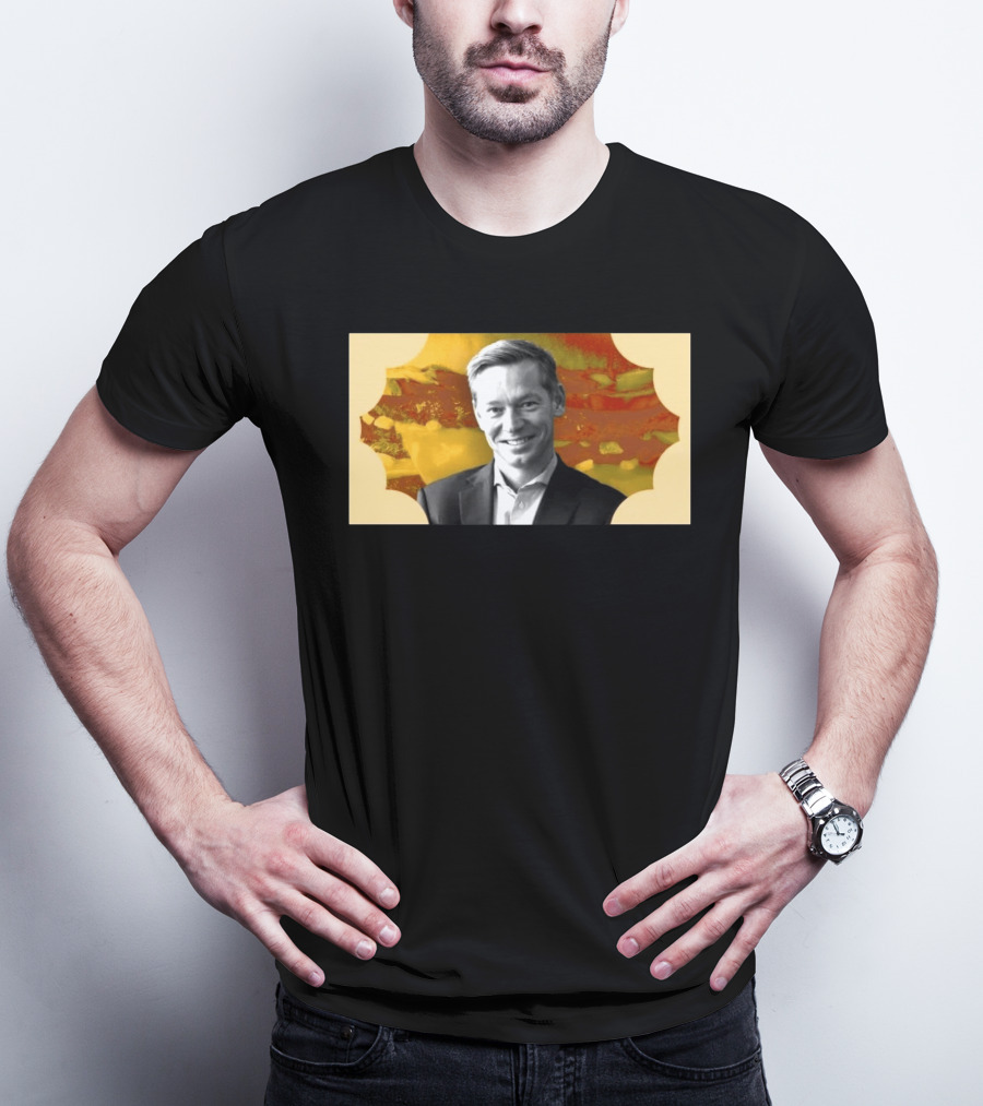 McDonald's CEO Chris Kempczinski Portrait Golden Arch T-Shirt