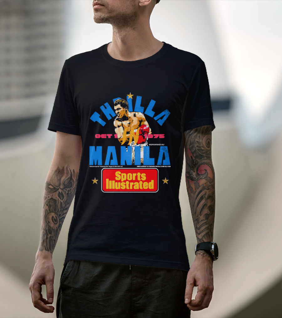 Thrilla In Manila Muhammad Ali Sports Illustrated October 1 1975 T-Shirt