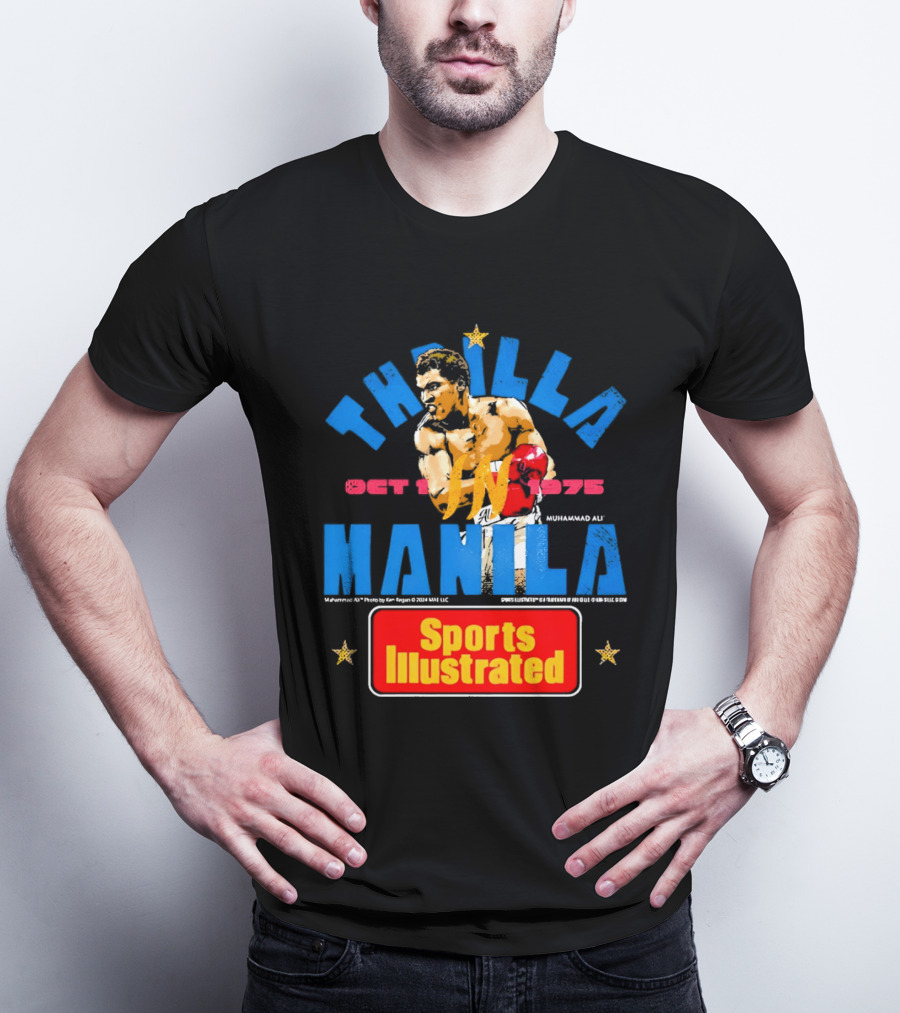 Thrilla In Manila Muhammad Ali Sports Illustrated October 1 1975 T-Shirt