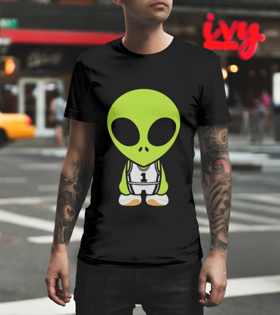 Victor Wembanyama San Antonio Spurs NBA Alien Player Number 1 Basketball T-Shirt