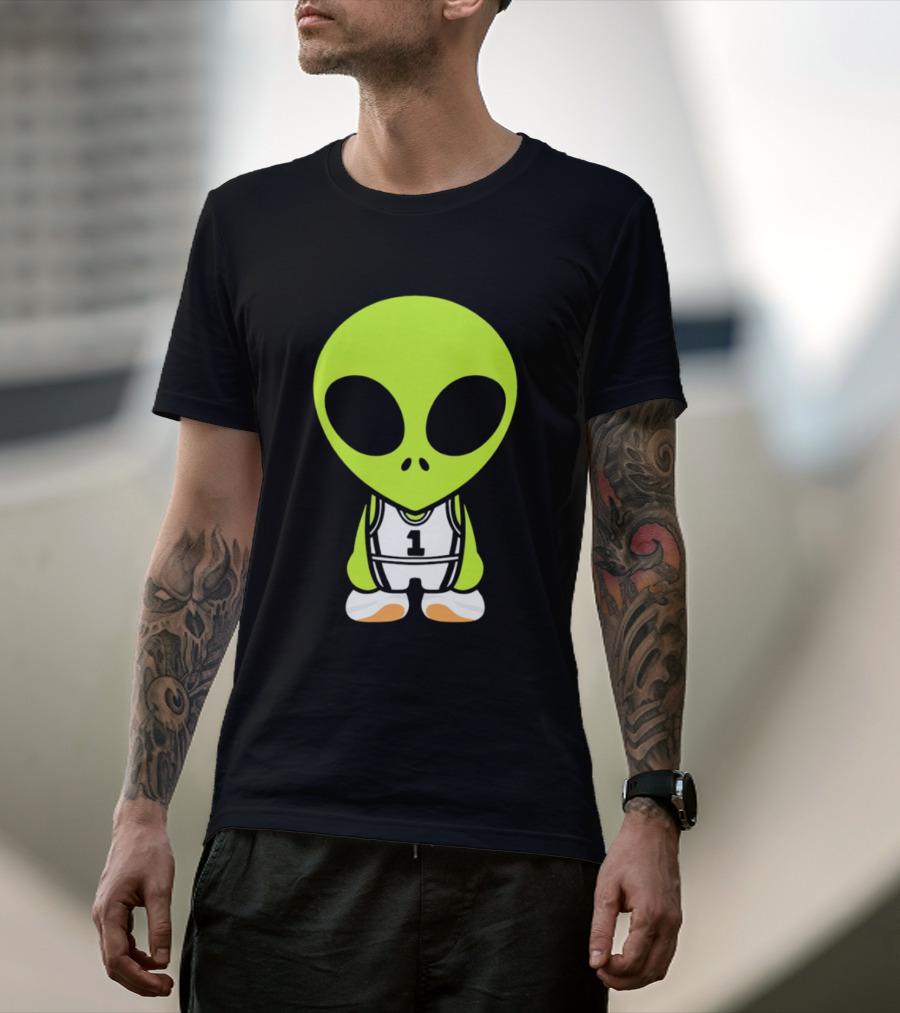 Victor Wembanyama San Antonio Spurs NBA Alien Player Number 1 Basketball T-Shirt