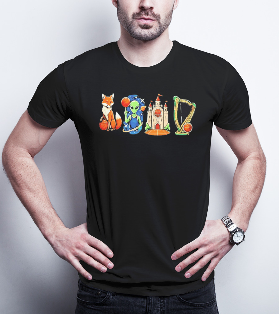 Wemby Fox Alien Castle San Antonio Spurs Basketball Texas NBA 2026 T-Shirt