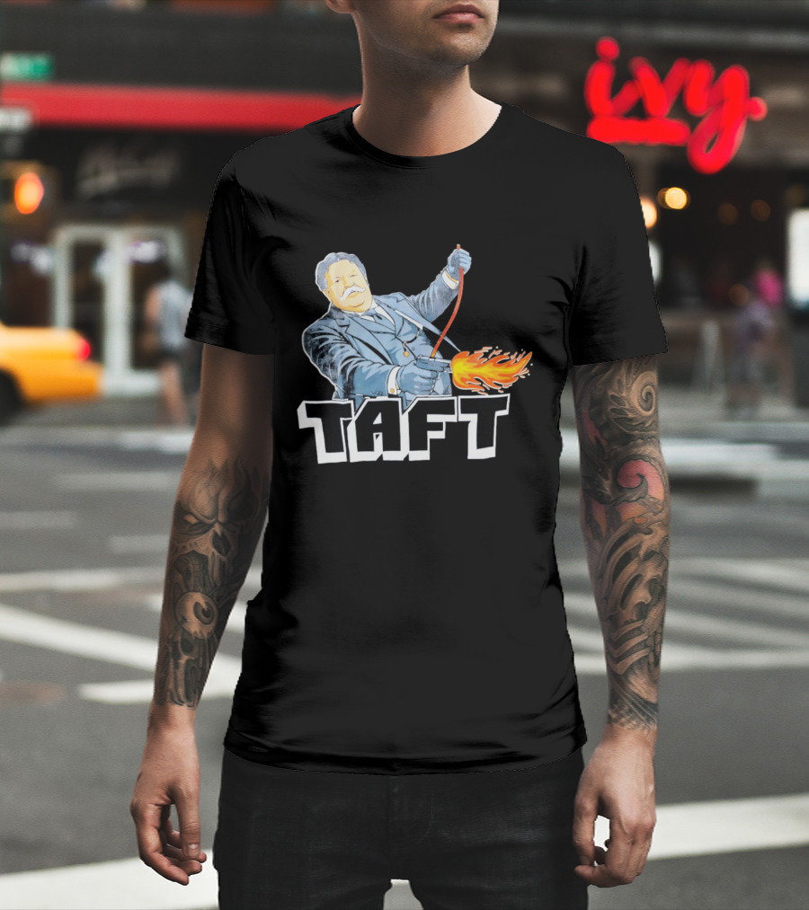 William Howard Taft Wild West Gunfire Embrace T-Shirt