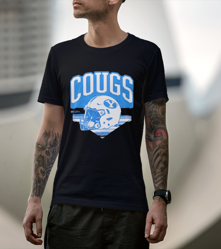 BYU Cougars Football Helmet Gameday Spirit T-Shirt