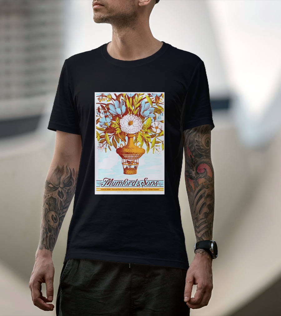 Mumford And Sons Folsom Field Boulder CO June 6 2026 Sierra Ferrell Dylan Gossett Concert T-Shirt