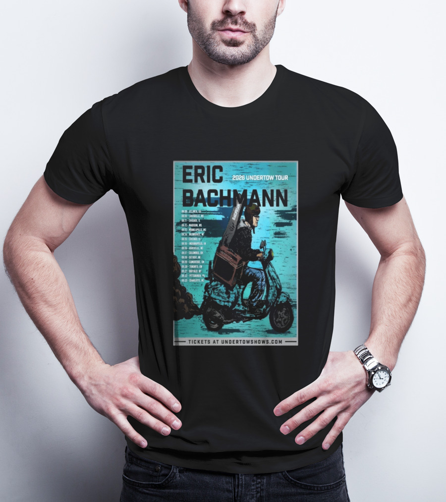 Eric Bachmann 2026 Undertow Tour With Dates And Cities T-Shirt