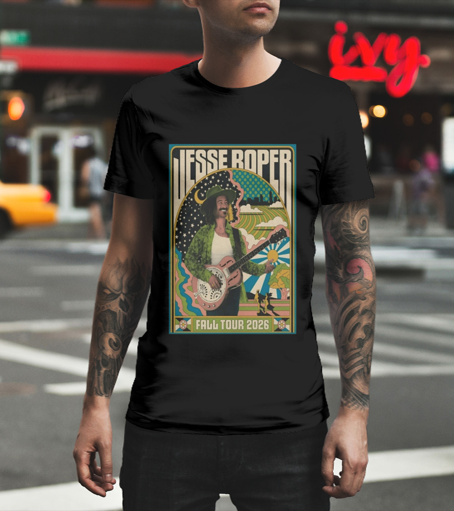 Jesse Roper Fall Tour 2026 Retro Psychedelic Music T-Shirt