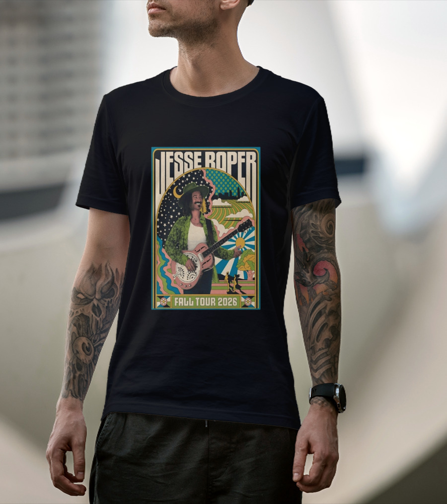 Jesse Roper Fall Tour 2026 Retro Psychedelic Music T-Shirt