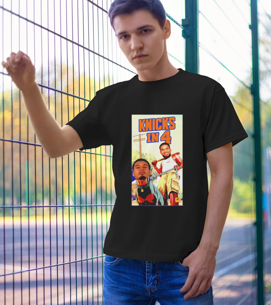 New York Knicks Knicks In 4 GTA V Meme San Antonio Spurs T-Shirt